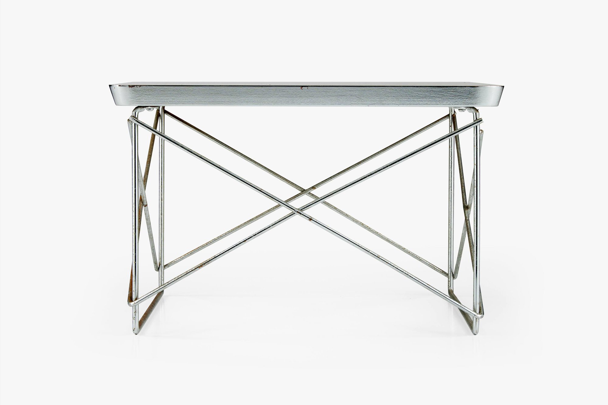 Eames LTR Silver-Coated Occasional Table | Eames Institute