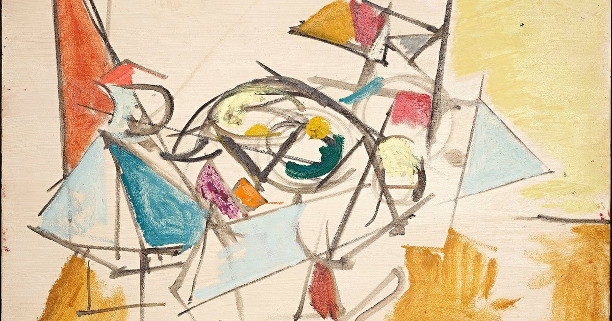 Ray Eames Abstract Painting, Untitled, 1938 | Eames Institute