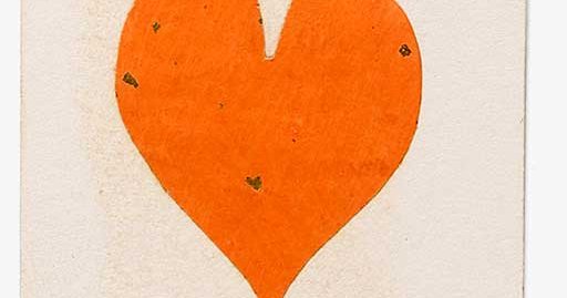 Eames House of Cards Mock-up, Heart–Ray Eames | Eames Institute